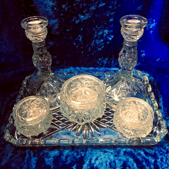 Vintage | Bath | Vintage Deco 2s Crystal Dresser Set | Poshmark
